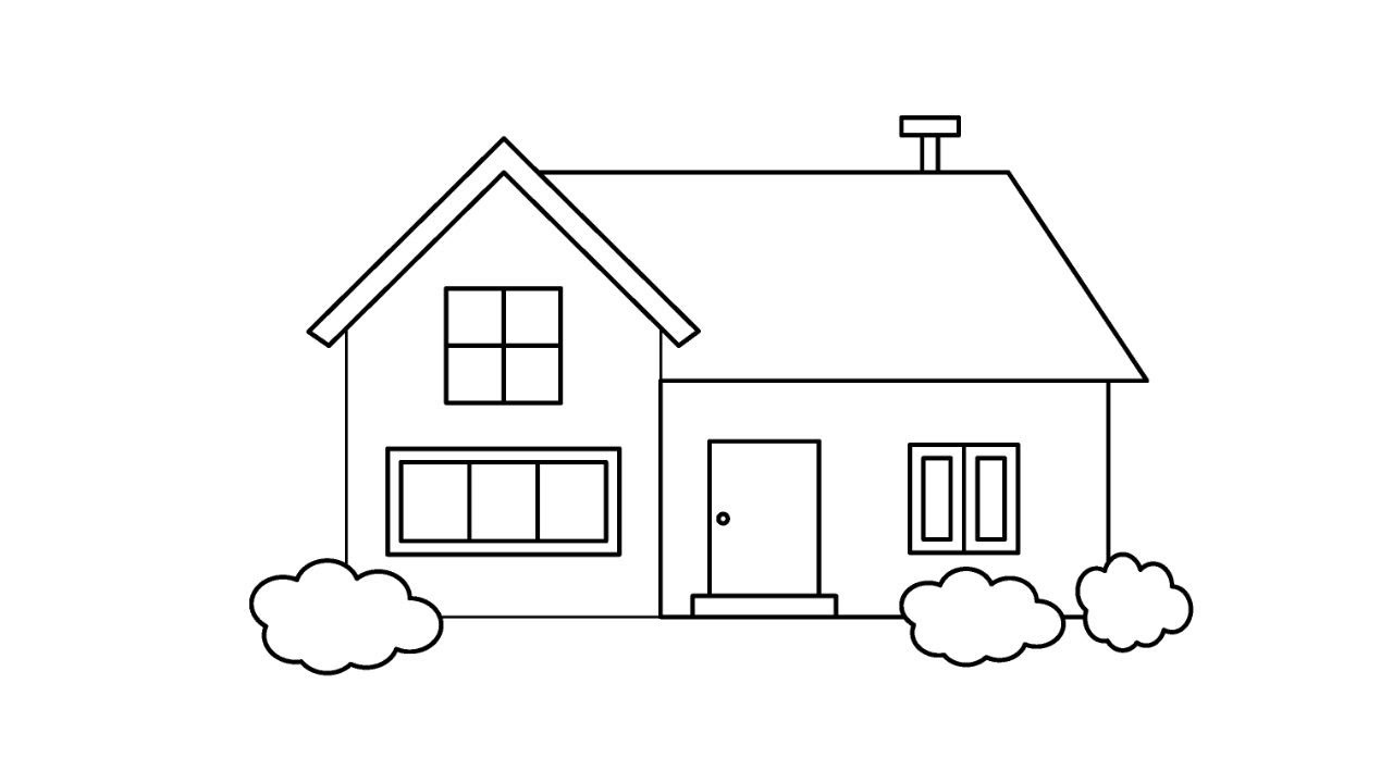 How to make house in adobe illustrator #drawing