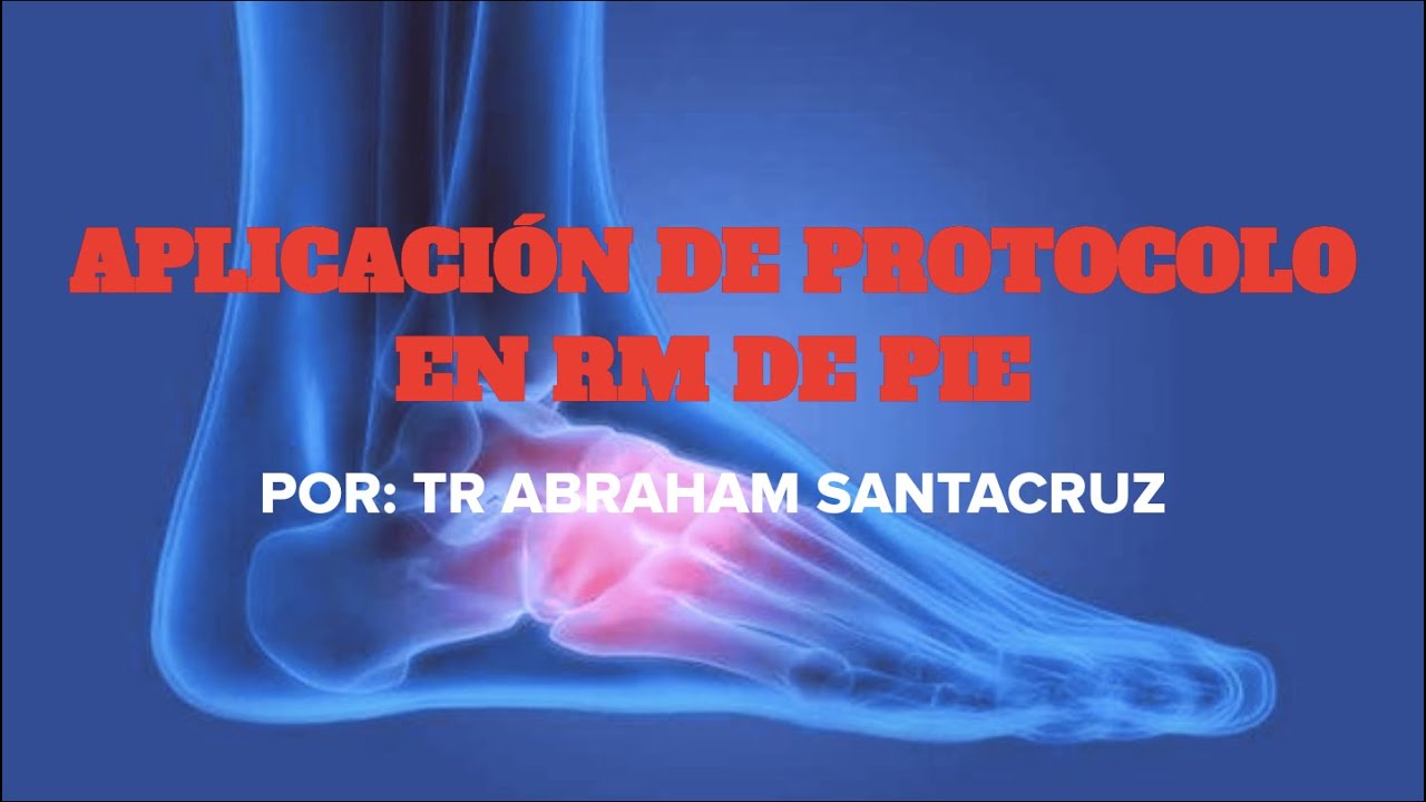 APLICACION DE PROTOCOLOS EN RM PIE