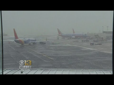 Flights Cancelled, Passengers Stranded At BWI Airport