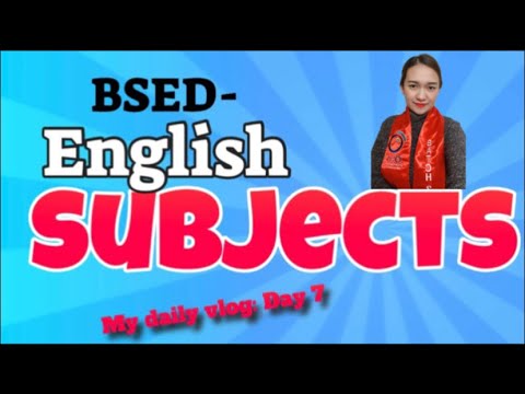 BSED-English Subjects
