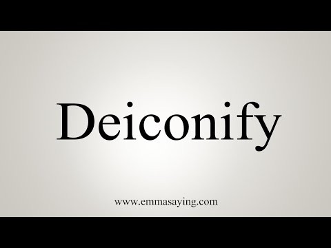How To Say Deiconify
