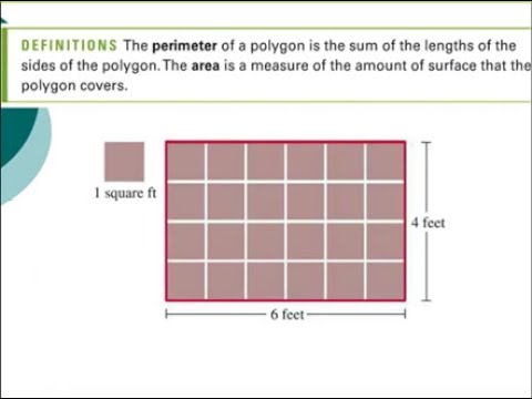 Definition of Area and Perimeter | Rectangle | Triangle | Trapezoid | Circle | Pythagorean Theorem