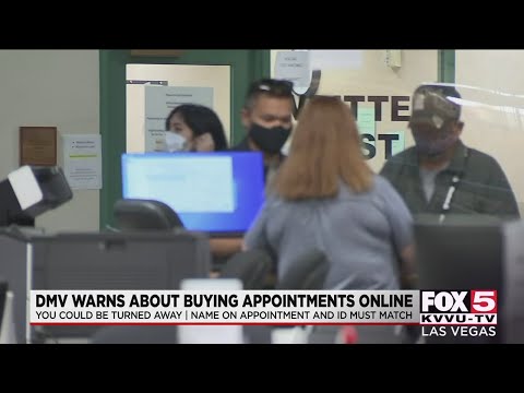 Nevada DMV warns about buying appointments online