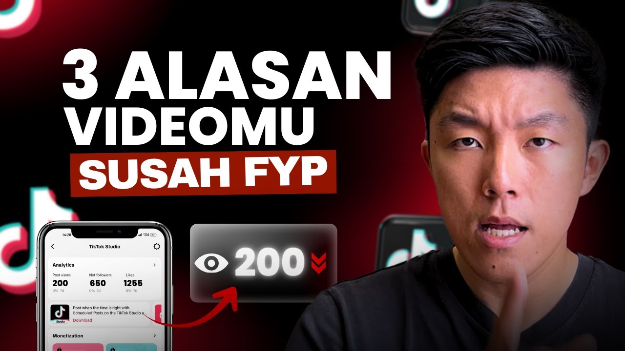 Video Tiktok Stuck di 200 View? Ini 3 Alasannya!