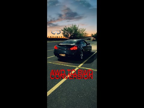 AWD Infiniti G37 into a RWD Conversion! Simple Tutorial!