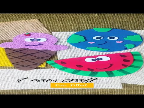 How to make diy crafts with foam sheets. Online & Offline classes - 89 39 01 29 88