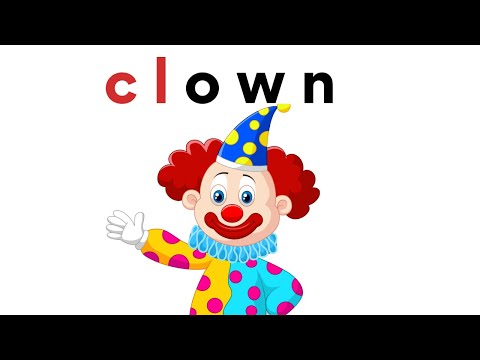 Cl Words clown, clean ,clam, clock, cloud, clap