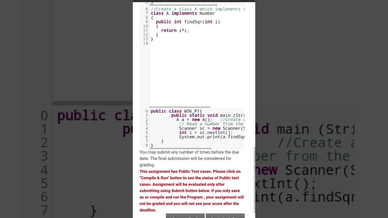 Nptel Week 6 Programming Assignment 1 Code