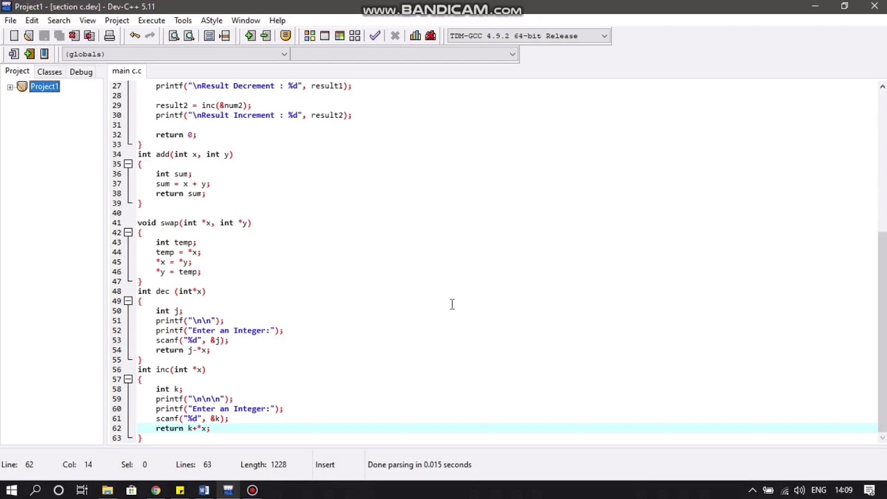 LAB 5: POINTER (SECTION C)