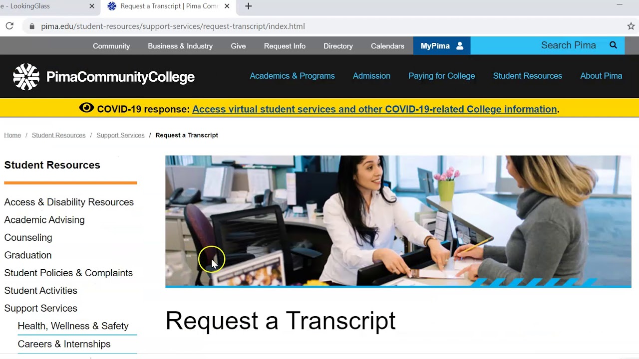 Request Official Transcript