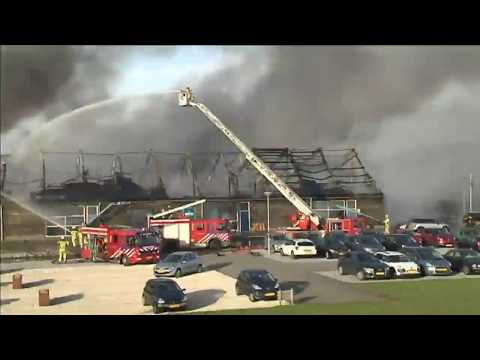 Brand jachthaven IJsselstein - livestream [RTV Utrecht]