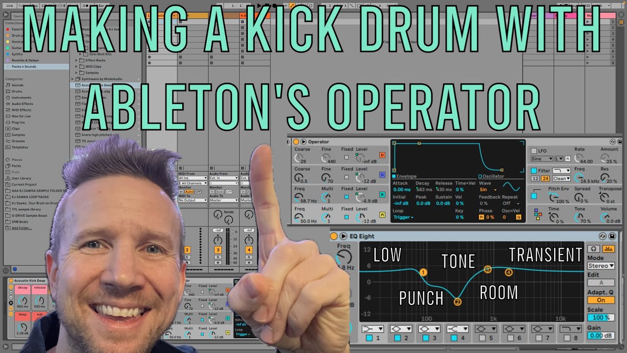 How to make a Kick Drum with Ableton's Operator tutorial