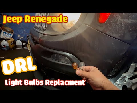 2018 to 2019 Jeep renegade (DRL) day running light bulb replacement