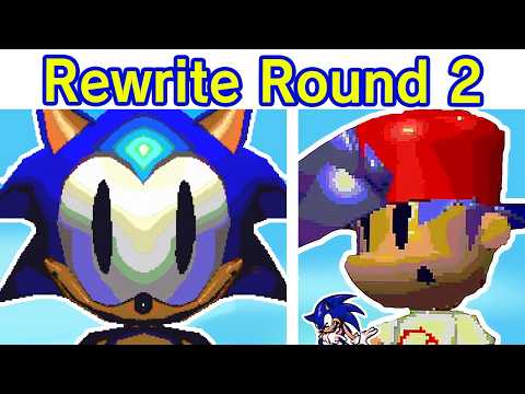 Friday Night Funkin' VS Rewrite - ROUND 2 - Sonic.EXE (FNF Mod) (Sonic/Lord X/Trinity Encore)