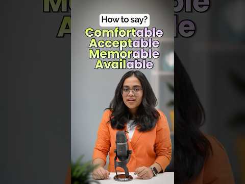 How to Pronounce Words Ending in -able? Master English Pronunciation Of Everyday English Words