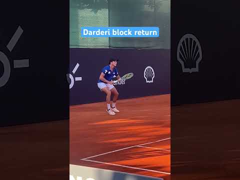 Luciano Darderi block return vs Hugo Dellien Rio Open 2025 Round 1 #atp #atptour