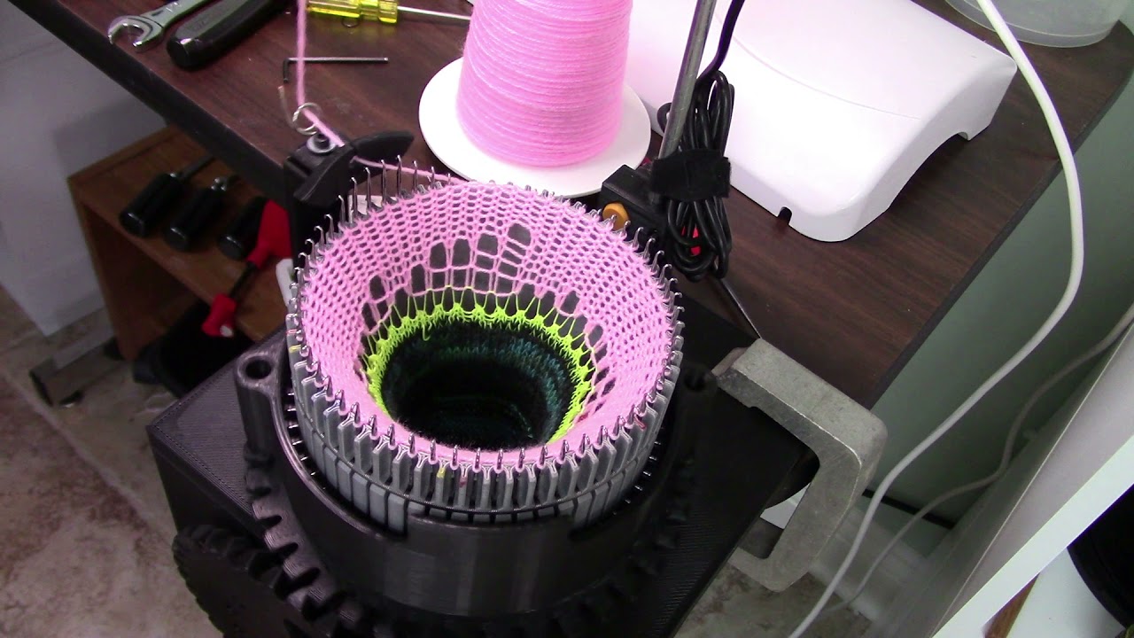 3D-printed sock machine-Legare style