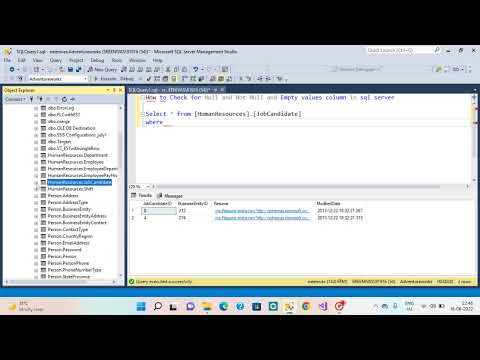 How to Check for Null and Not Null and Empty values column in SQL server || Madhu Tutorial