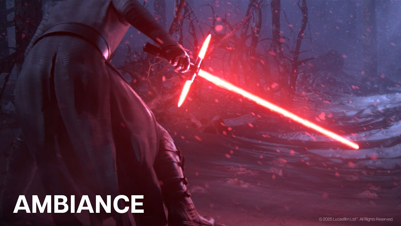 Kylo Ren's Lightsaber Fireside | 10-Hour Ambiance | Star Wars: The Force Awakens 10th Anniversary