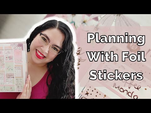 Planning With StickerGuru Foil Stickers | Erin Condren Vertical Weekly