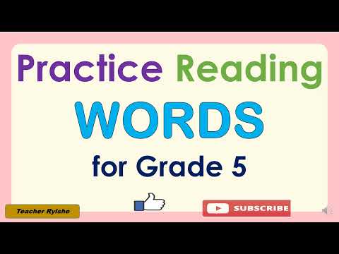 READ WORDS FOR GRADE 5 || ENGLISH 5 WORD DRILL || READING PRACTICE