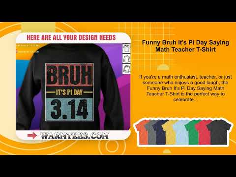 Funny Bruh It's Pi Day Saying Math Teacher T-Shirt