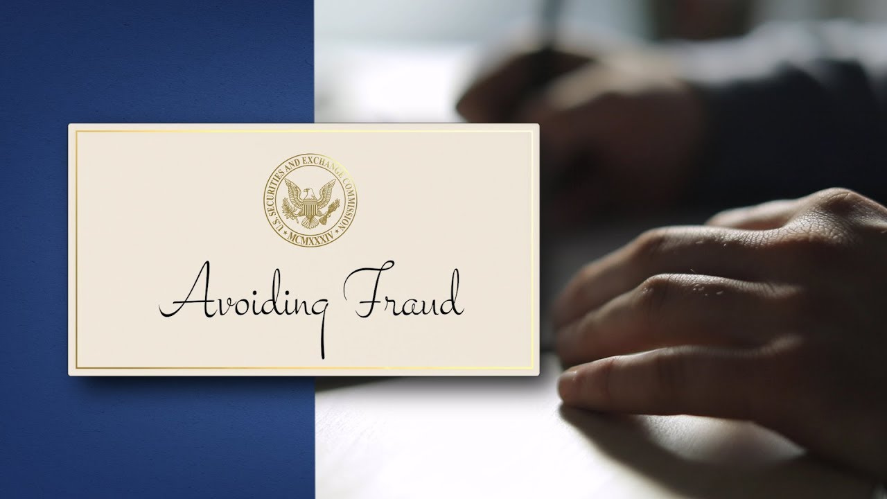 Notes from the Chairman - Avoiding Fraud