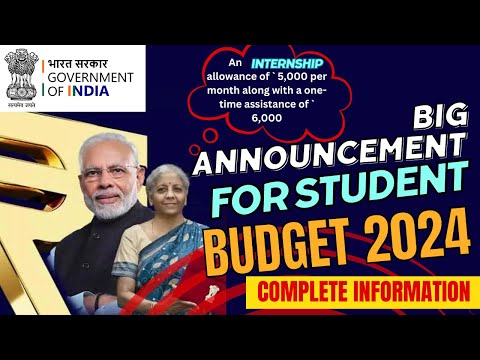 Budget 2024: New Internship & Job Schemes for Students and Youth | PM Internship plan in Budget 2024