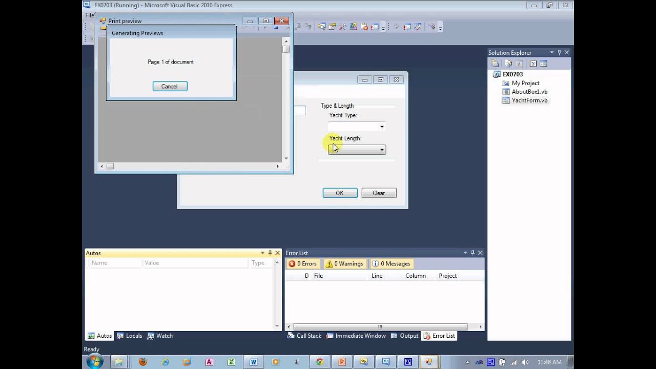 Visual Basic Project 7.03 Graphical User Interface