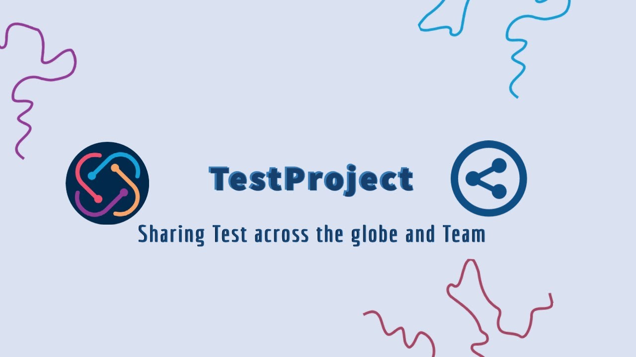 Sharing Tests in TestProject to community and to specific team member