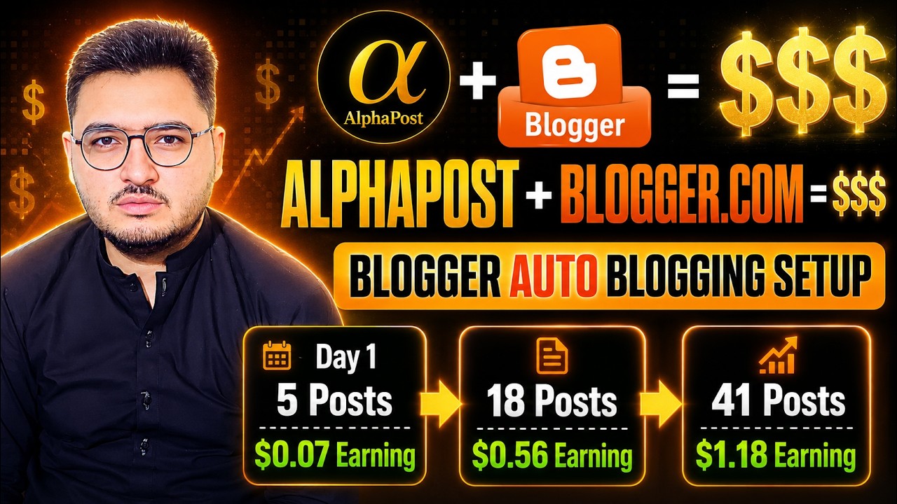 Blogger Auto Blogging Full Course Free High Quality Content Setup