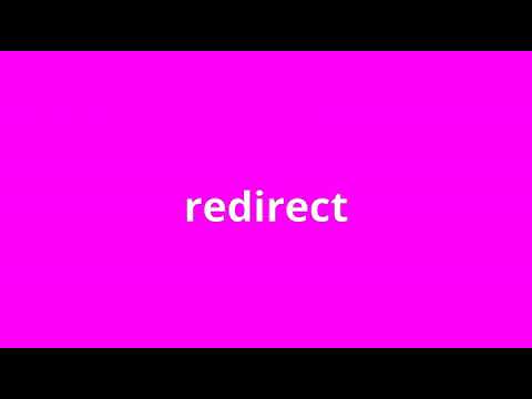 what is the meaning of redirect