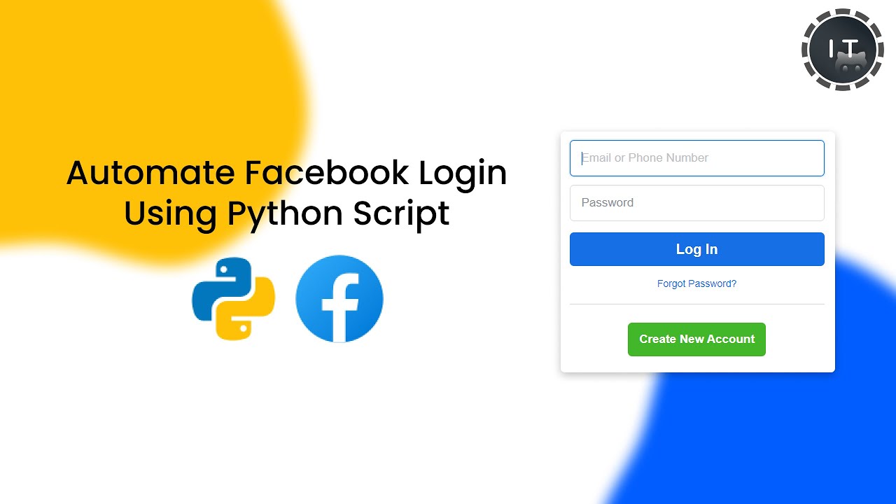 Automating Facebook login process using Python | Selenium || ITSNP