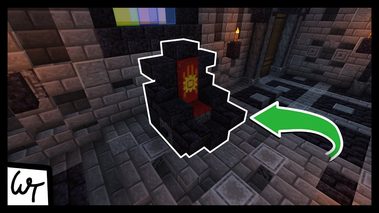 Detailed Dark Medieval Throne - Minecraft Tutorial