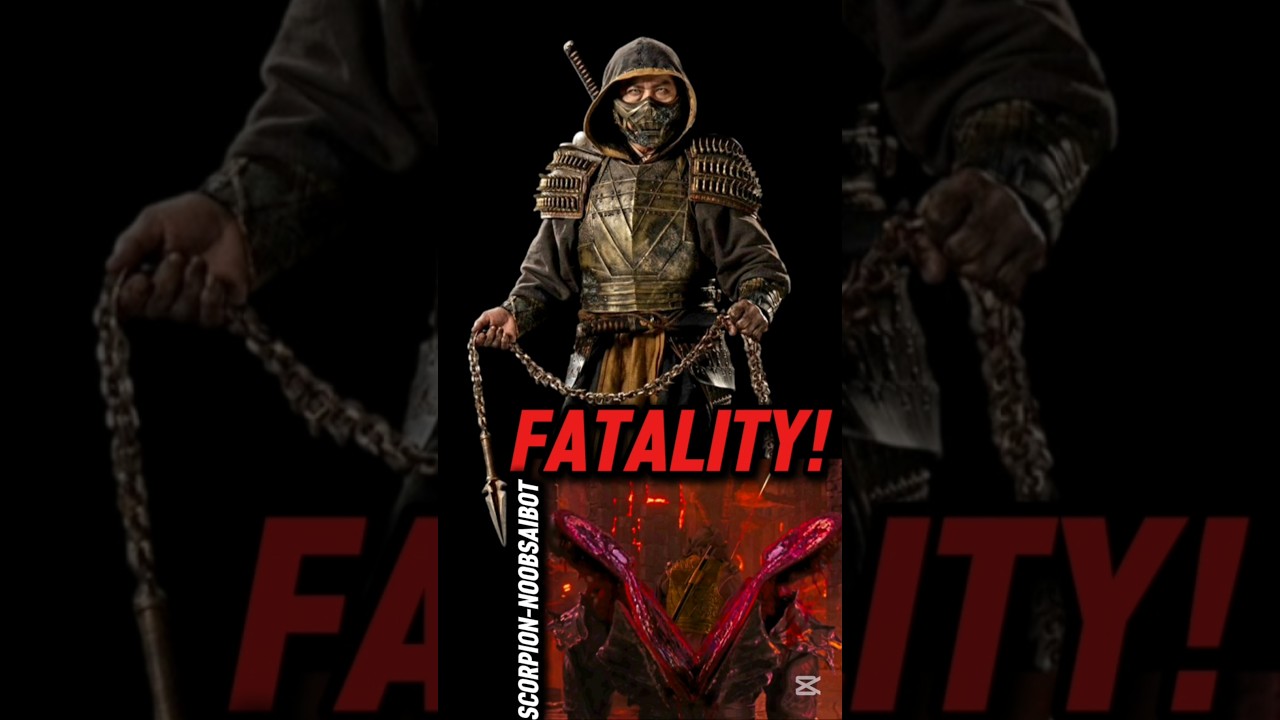 Scorpion Kills Noob Saibot FATALITY! | Mortal Kombat 2 Movie Trailer #shorts