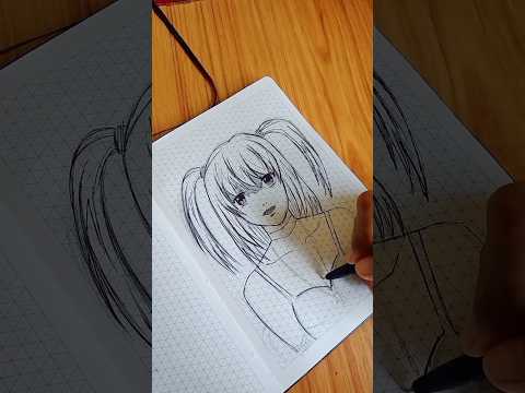 Misa Amane Drawing ๐|| Sandy Arts #deathnote #shorts
