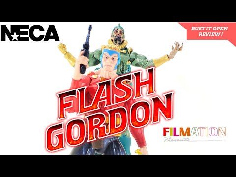 NECA: Filmation/King Features, Flash Gordon/Ming The Merciless, "Bust It Open Action Figure Review"
