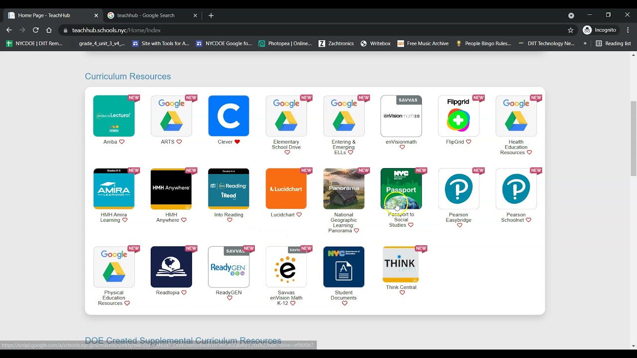 TeachHub and Google Account Sign @ PS 499