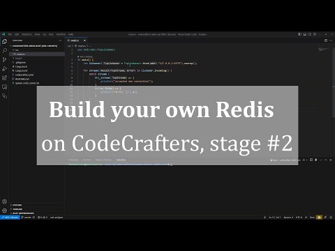 Build your own Redis on CodeCrafters: Stage 2
