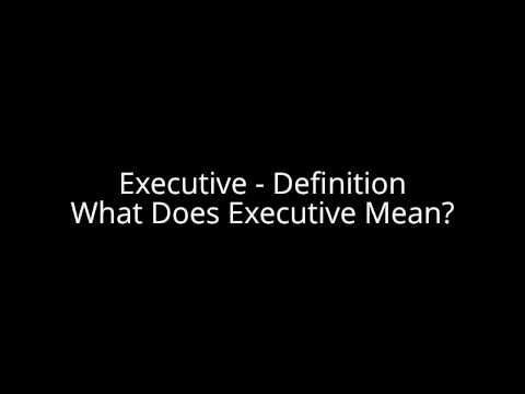 Executive Definition – What does executive mean? | Executive Jet ...