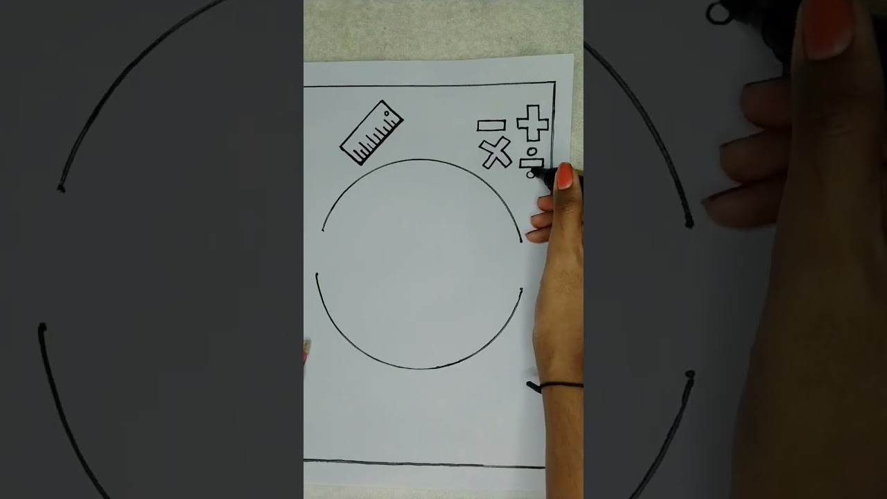 Easy math project front page for beginners. #shorts #youtubeshorts #drawing #trend #Diamonds