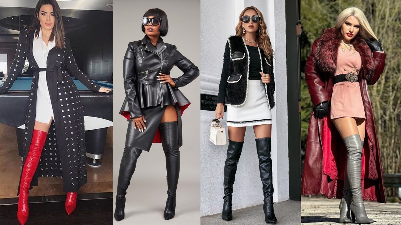 Eye-catching collection of long boots for celebrities