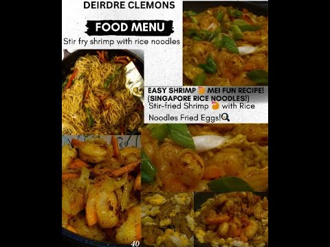 EASY SHRIMP MEL FUN RECIPE (SINGAPORE RICE NOODLES @deirdreclemons5524 #singaporenoodles