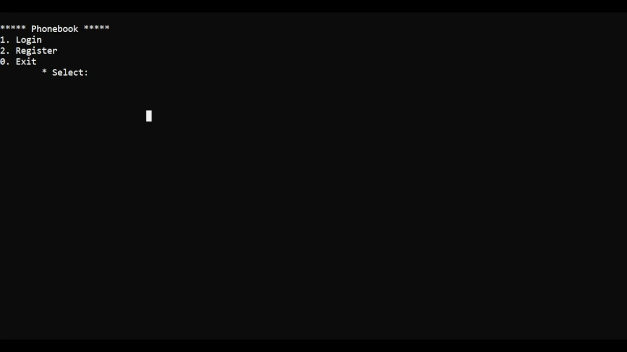 cs50 Final Project | Phonebook | a command-line program using C