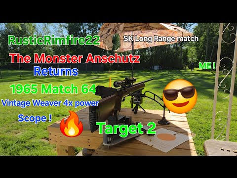 Anschutz match 64 VS. @MnShootingSports 100yd Vintage Rifle an optic target! 💥💥
