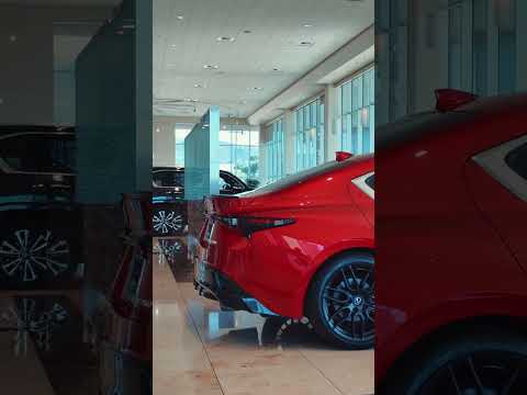 L/Certified 2023 Lexus IS 350 F SPORT | Red with White Interior