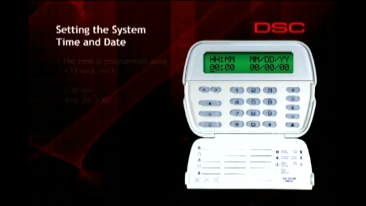DSC PowerSeries - Setting Time and Date