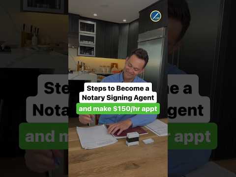 Steps to Become a Notary Signing Agent & Make $150/Hour Appt! 💰 Comment “INFO” below for checklist!