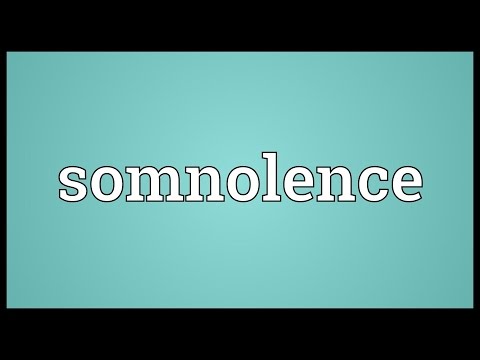 Somnolence Meaning