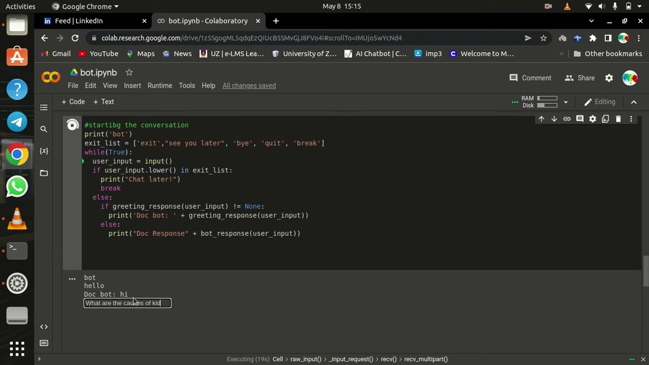 Chatbot using NLP